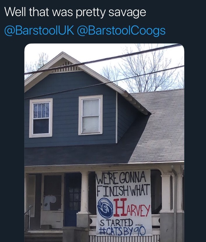 Offensive Sign Taken Down Before Houston Matchup
